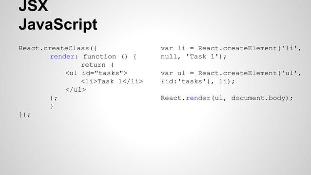 Up and Running with ReactJS | PPT