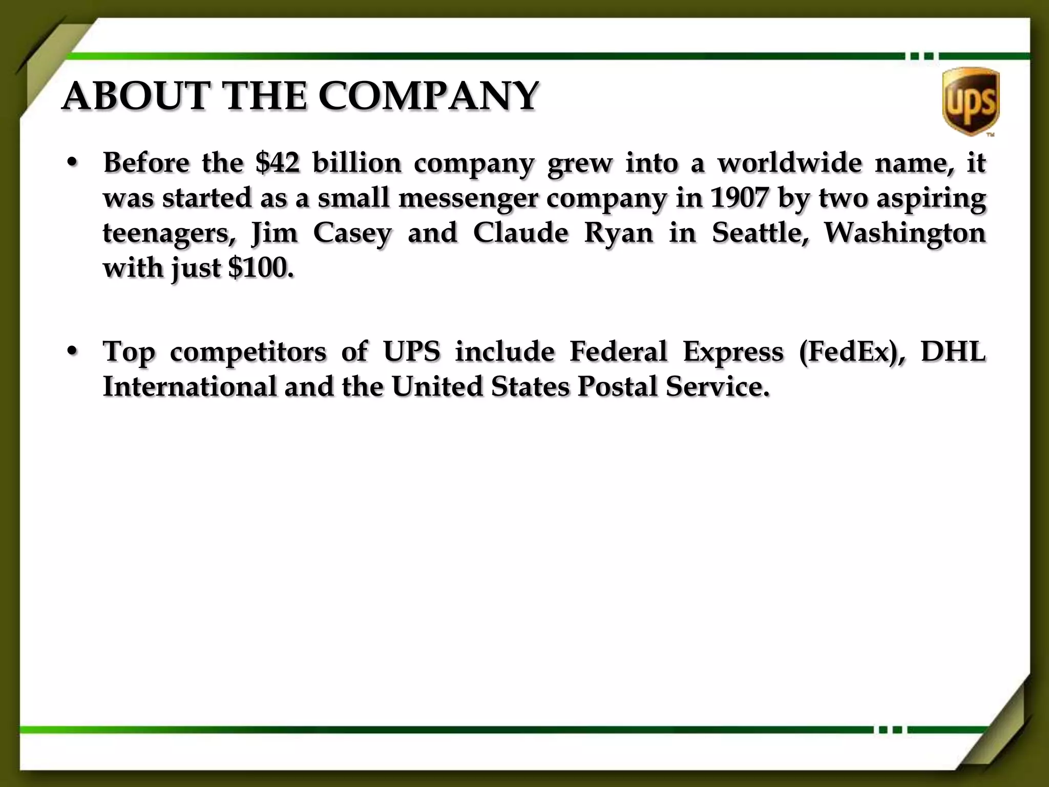 United Parcel Service | PPTX