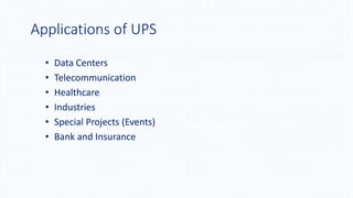 UPS (Uninterrupted Power Supply) | PPTX