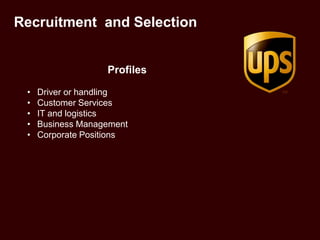UPS HR and facts | PPTX
