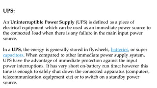 UPS Working, UPS Types | PDF
