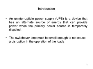 UPS.ppt. Universal power supply device | PPT
