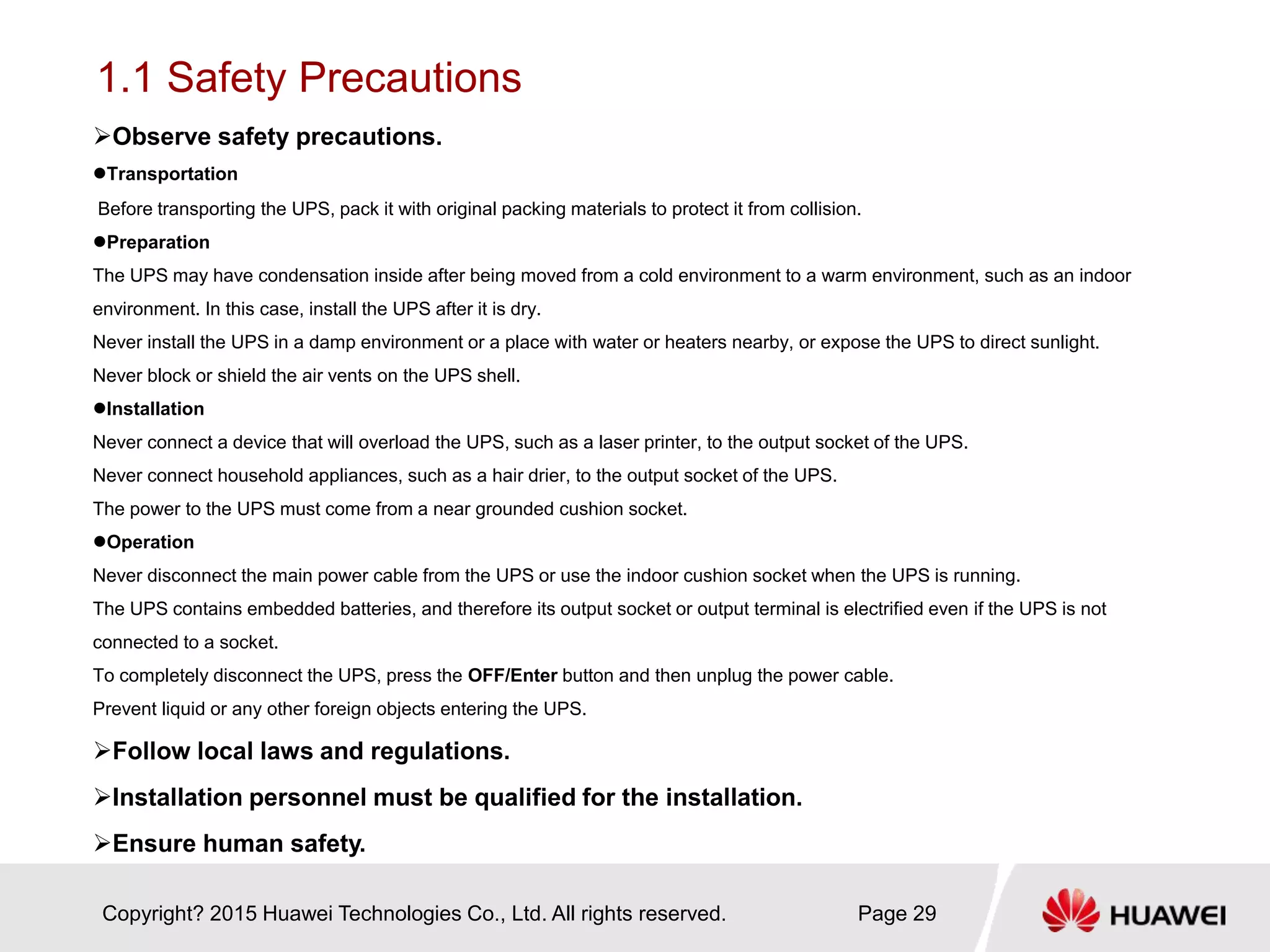 UPS2000-A-(6-10kVA) V100R002 Training 02.ppt