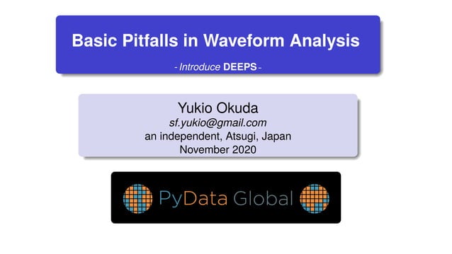 Basic Pitfalls in Waveform Analysis | PPT