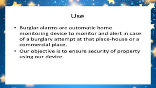 Ups and burglar alarm | PPTX