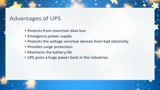 Ups and burglar alarm | PPTX