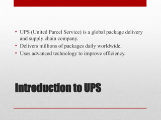 UPS and Big Data intro to Business Analytics.pptx