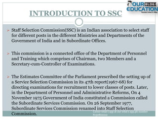 SSC | PPTX