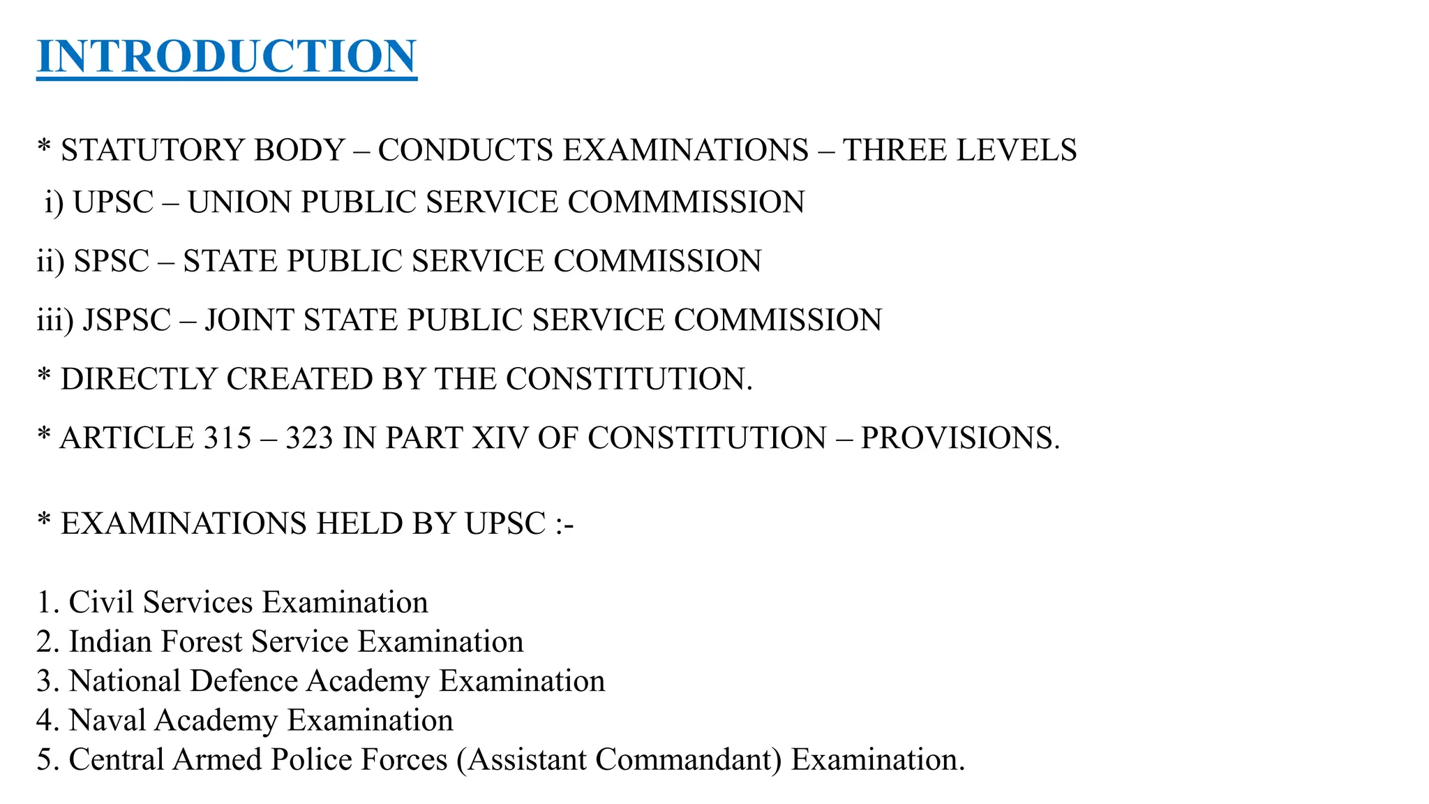 PUBLIC SERVICE COMMISSION Article 315 - Article 323 | PPTX