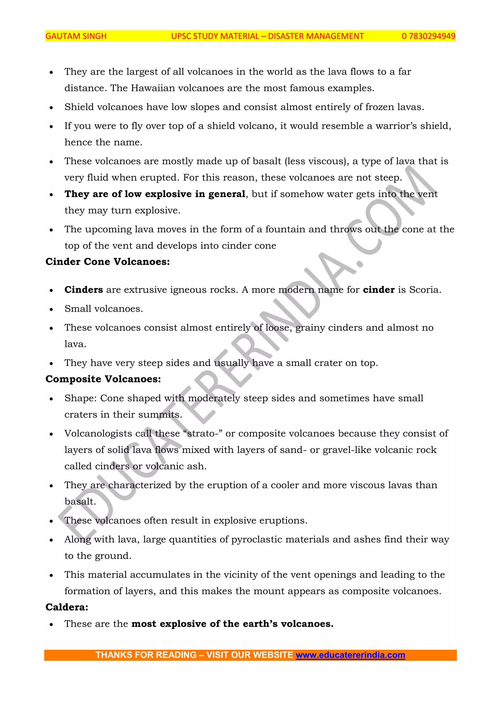 Upsc disaster management | PDF