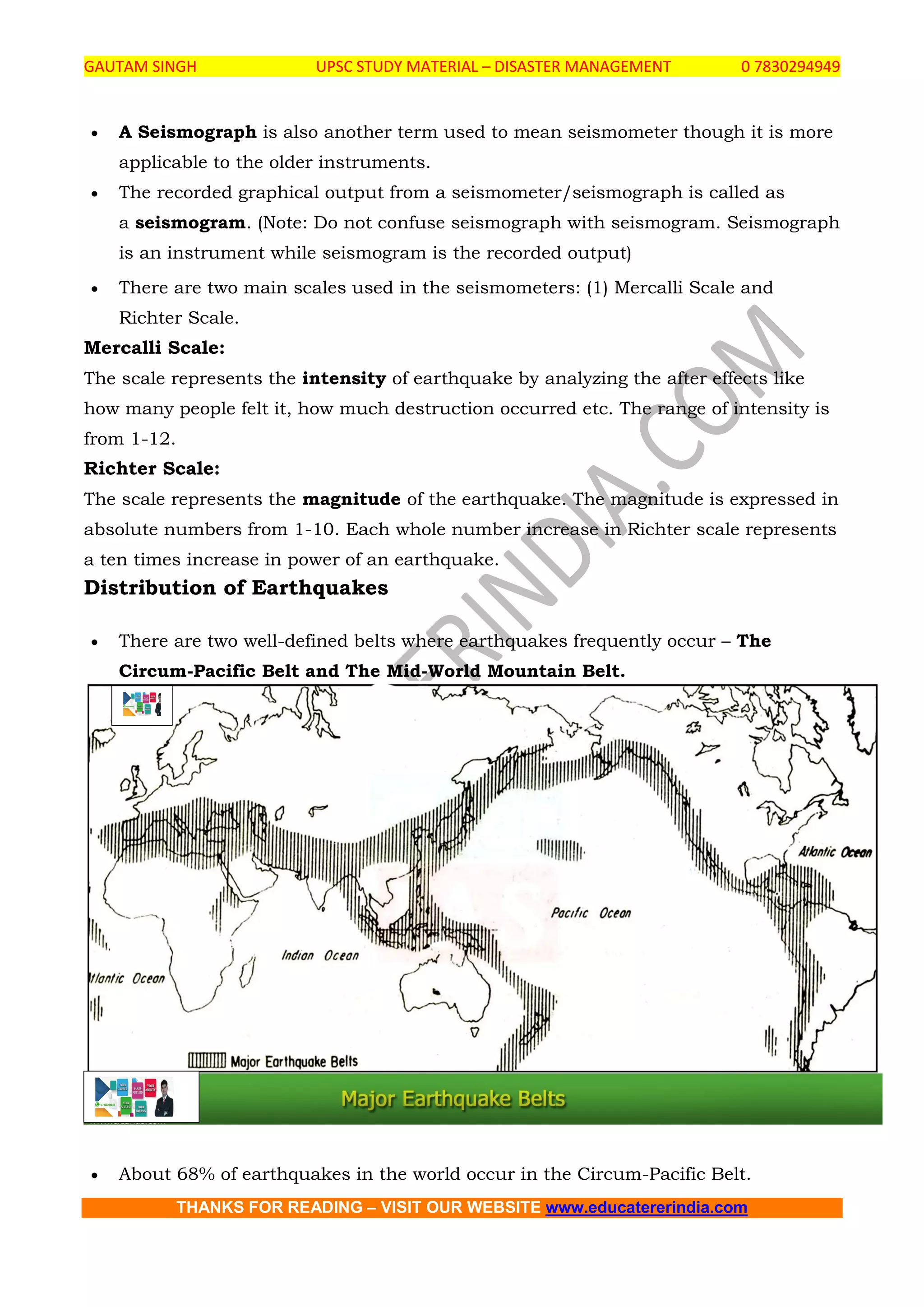 Upsc disaster management | PDF