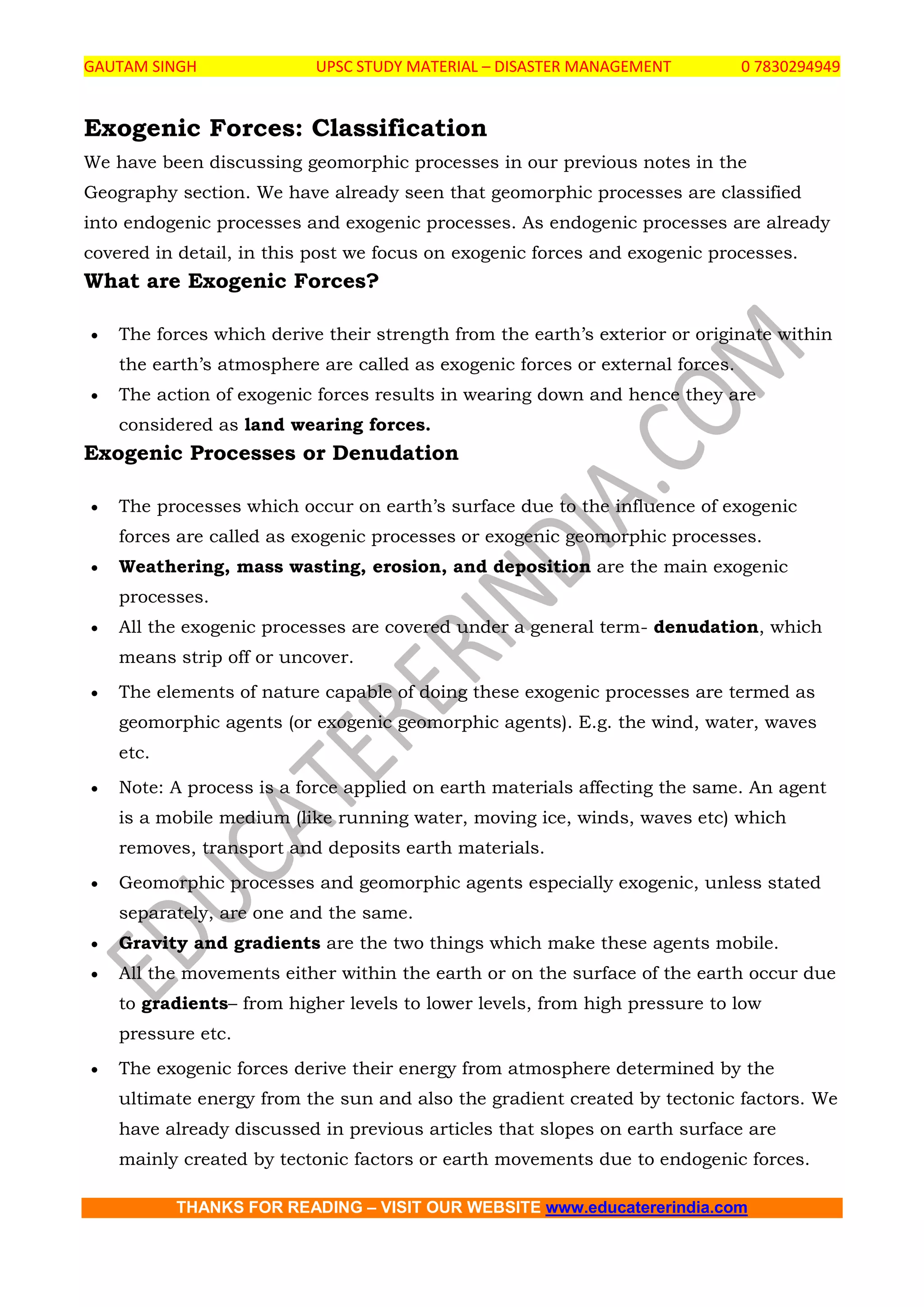 Upsc disaster management | PDF