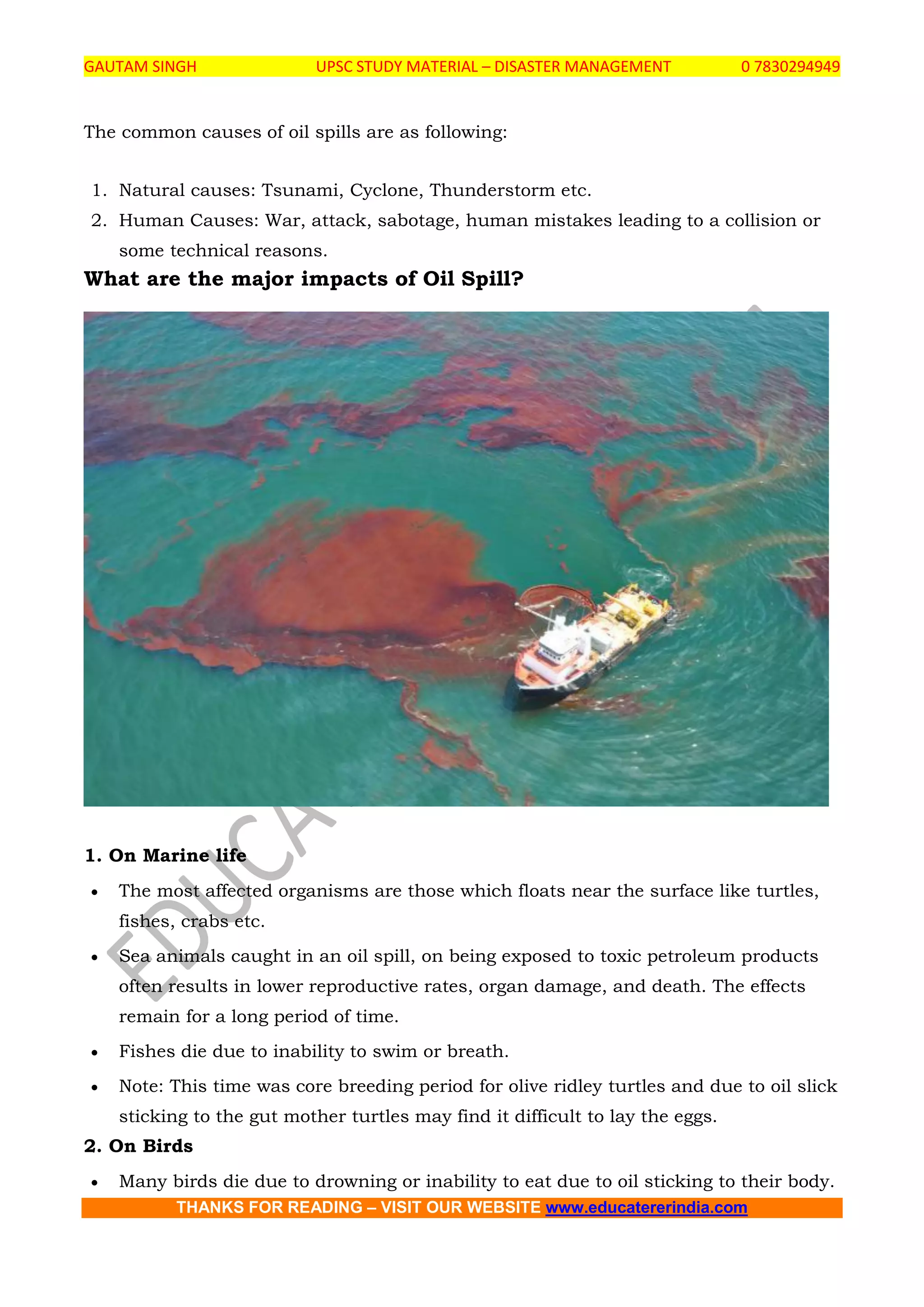 Upsc disaster management | PDF