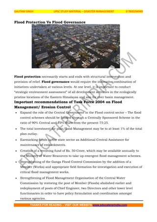 Upsc disaster management | PDF