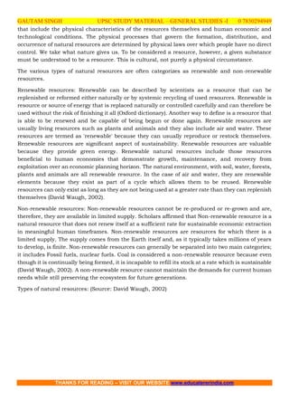 Upsc distribution of key natural resources across the world (including ...