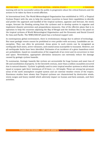Upsc important geophysical phenomena such as earthquakes, tsunami ...