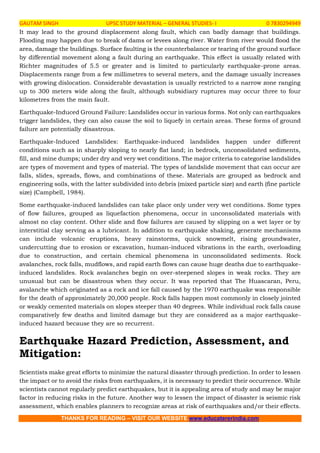 Upsc important geophysical phenomena such as earthquakes, tsunami ...