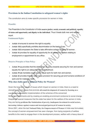 Upsc indian society | PDF