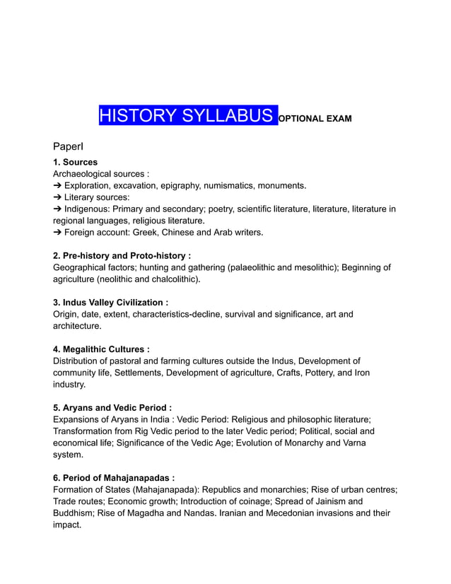 UPSC - Optional Subject 2024 | Vedanta IAS Academy | PDF