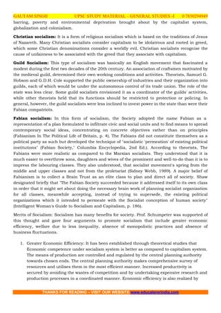 Upsc political philosophies like communism, capitalism, socialism etc ...