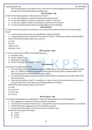 Upsc prelims-2018-19-complete1 | PDF