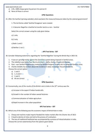 Upsc prelims-2018-19-complete1 | PDF