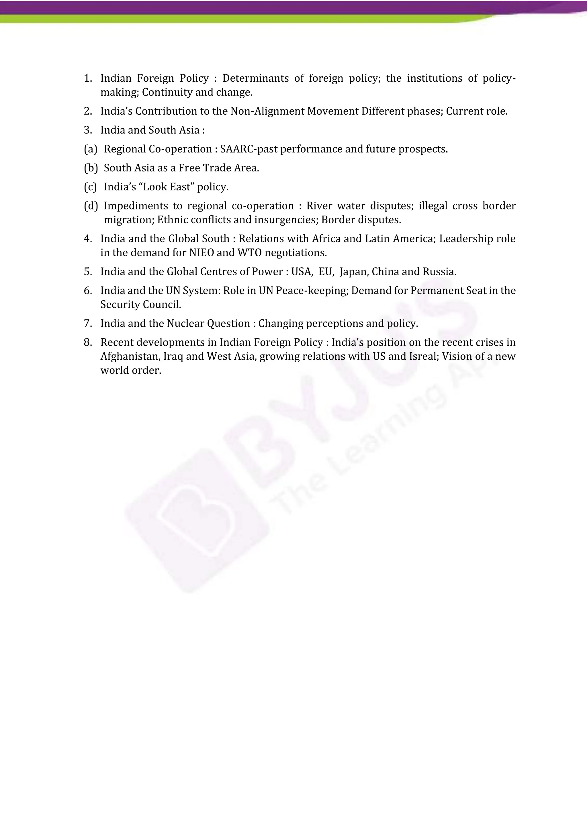 Political science syllabus of UPSC exams. | PDF