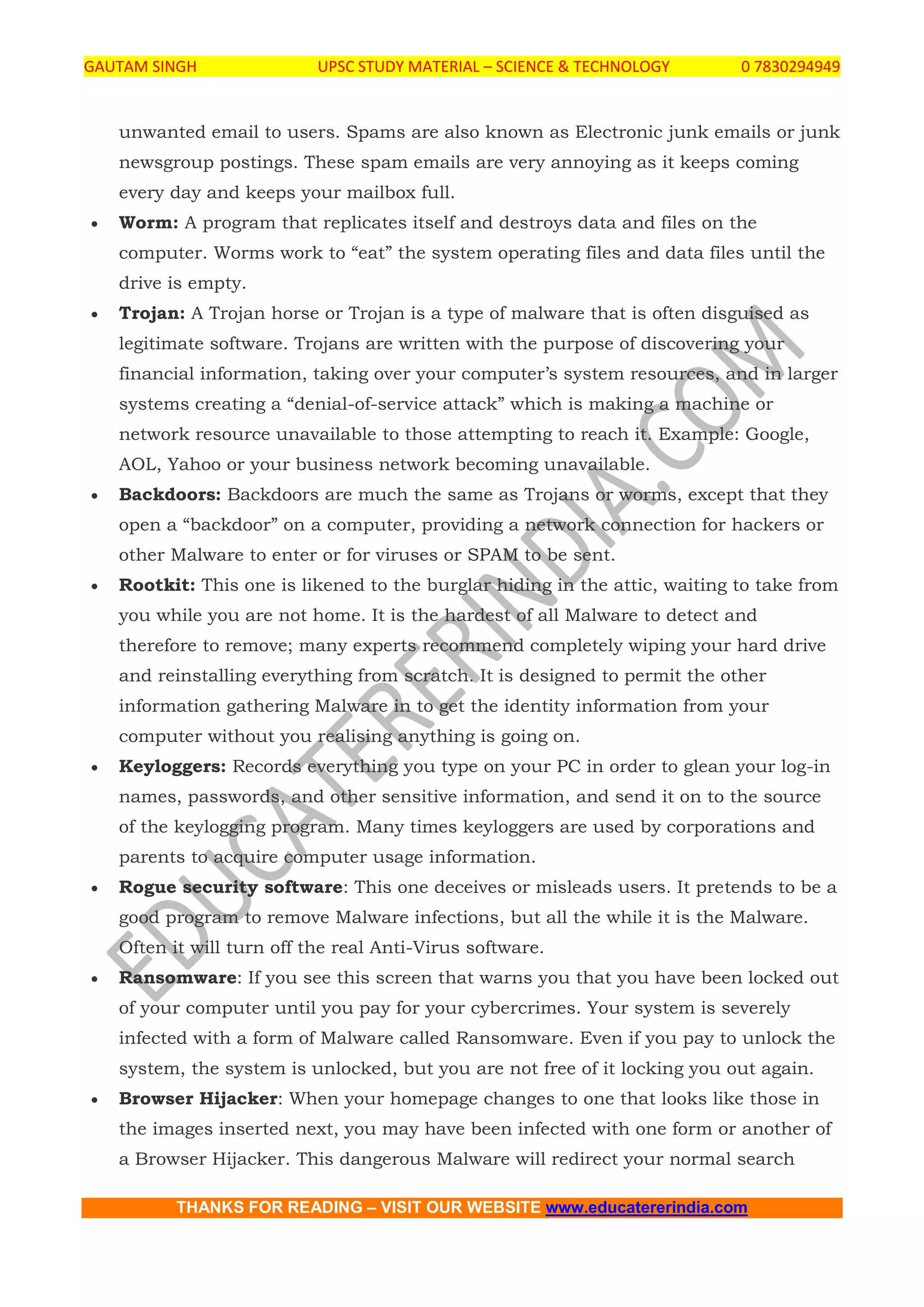 Upsc science AND technology | PDF