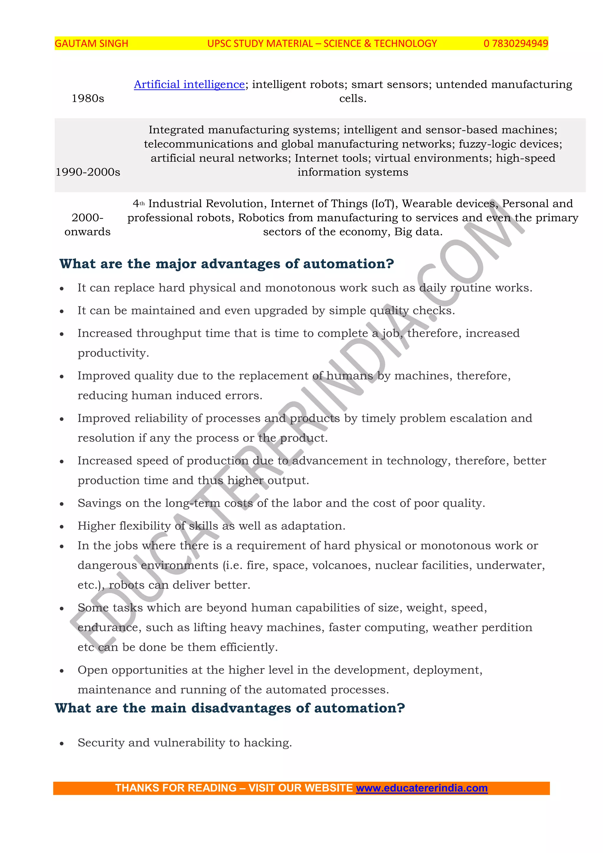 Upsc science AND technology | PDF