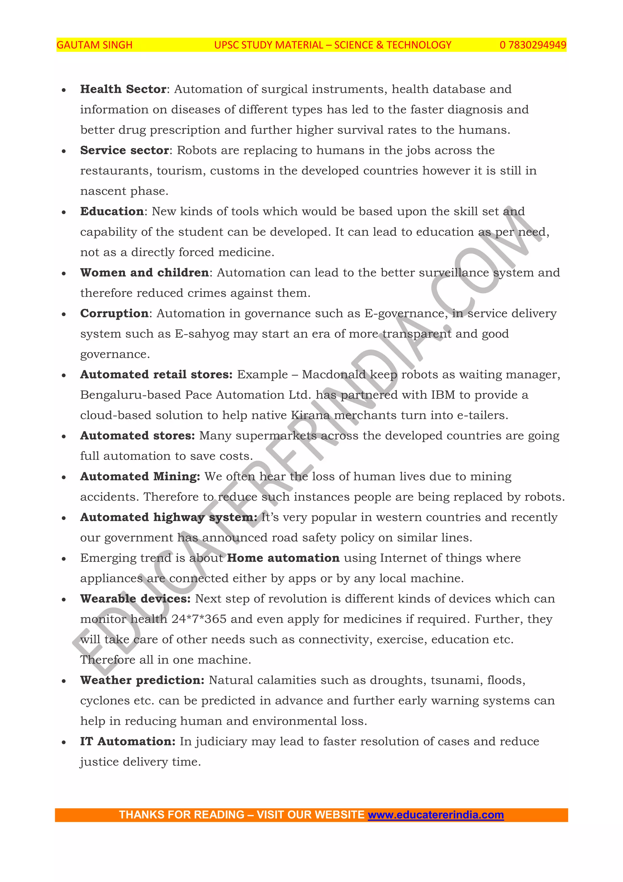 Upsc science AND technology | PDF