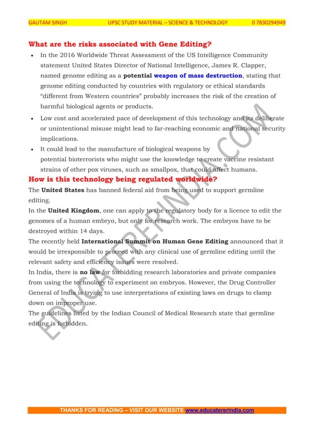 Upsc science AND technology | PDF | Internet | Computing