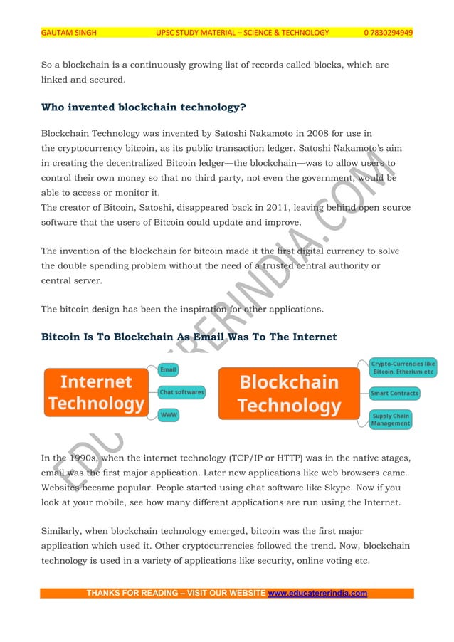 Upsc science AND technology | PDF | Internet | Computing