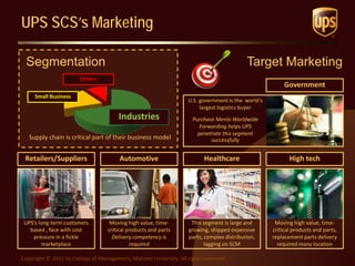 UPS SCS Case Study | PDF