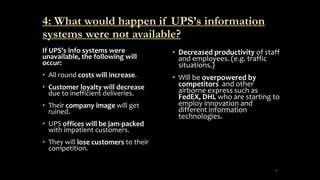 UPS case study analysis | PPT