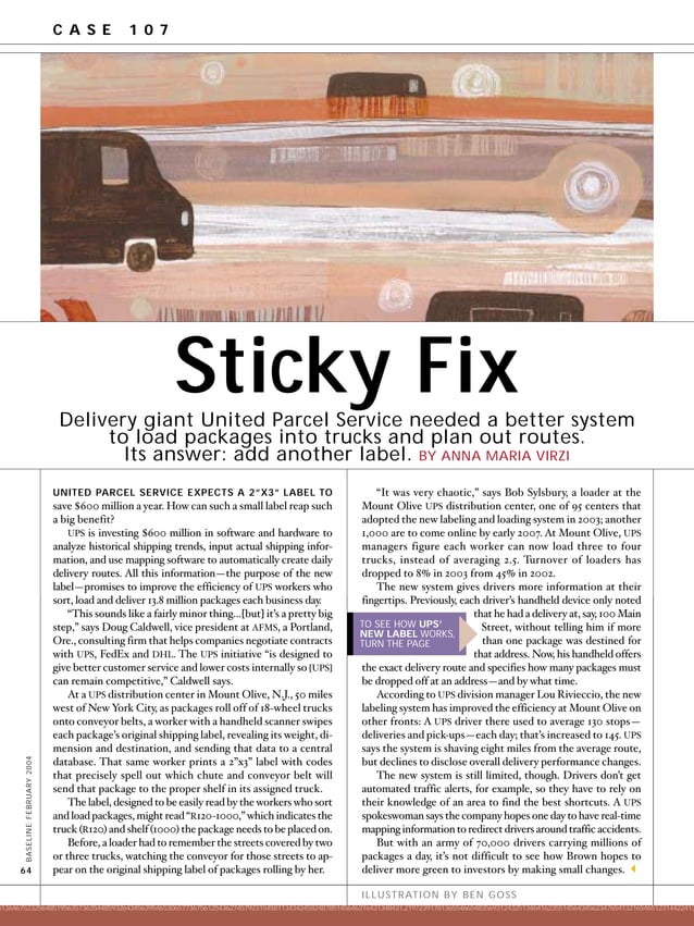 UPS case study Baseline magazine (2004) | PDF