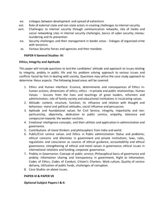 Upsc civil services syllabus | PDF