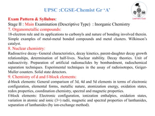 Job : Upsc geoscientist chemist | PPT