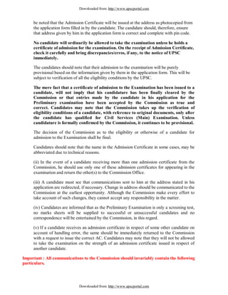 Upsc, Ias Civil Services Examination 2010 (Prelims) | PDF