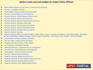 About : Indian Police Service (IPS) | PPT