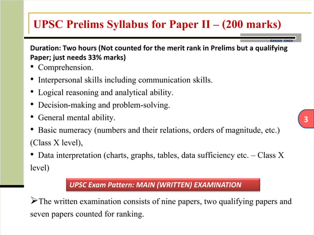 Upsc , CSE, IAS EXAM PATTERN | PDF | Educational Assessment | Education