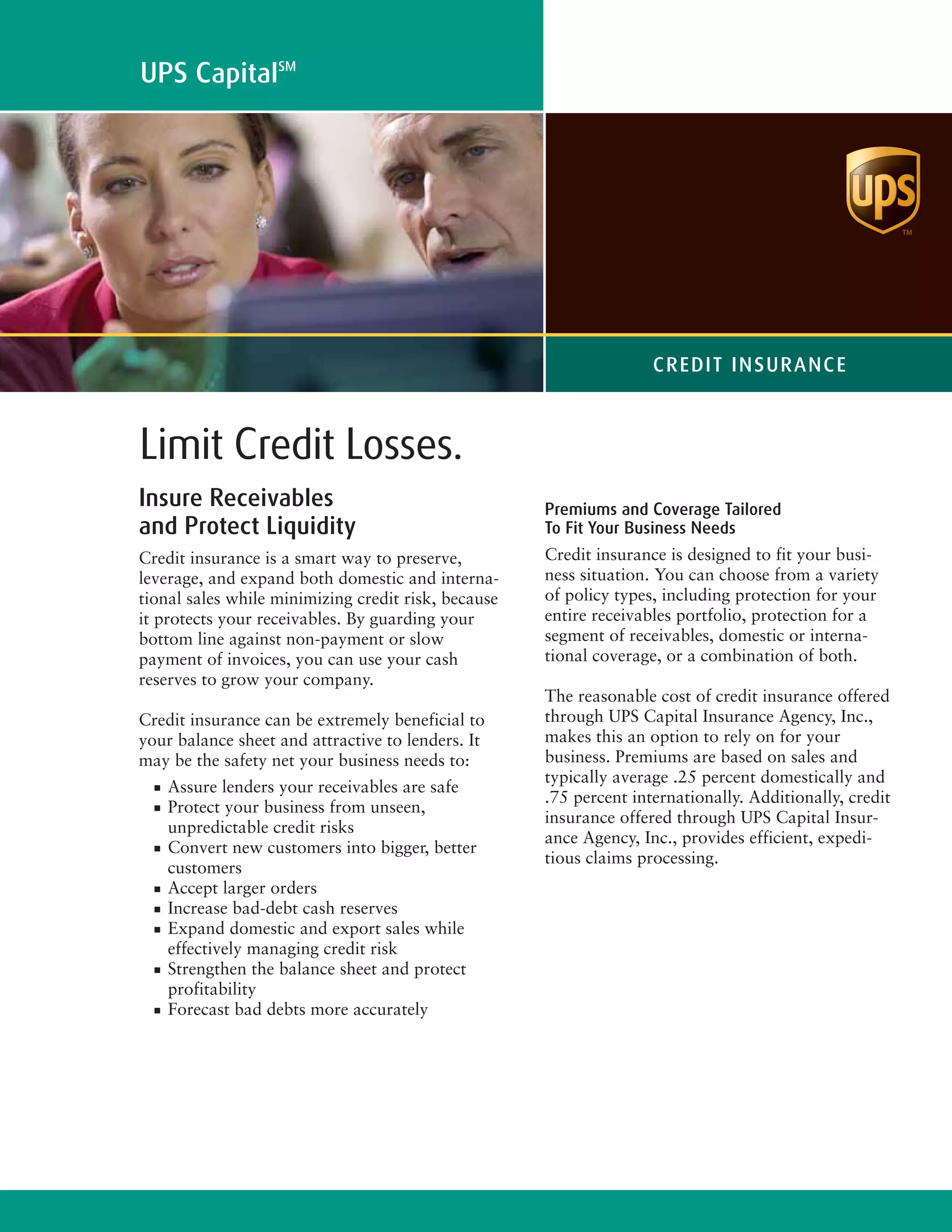 Ups Credit Insurance | PDF