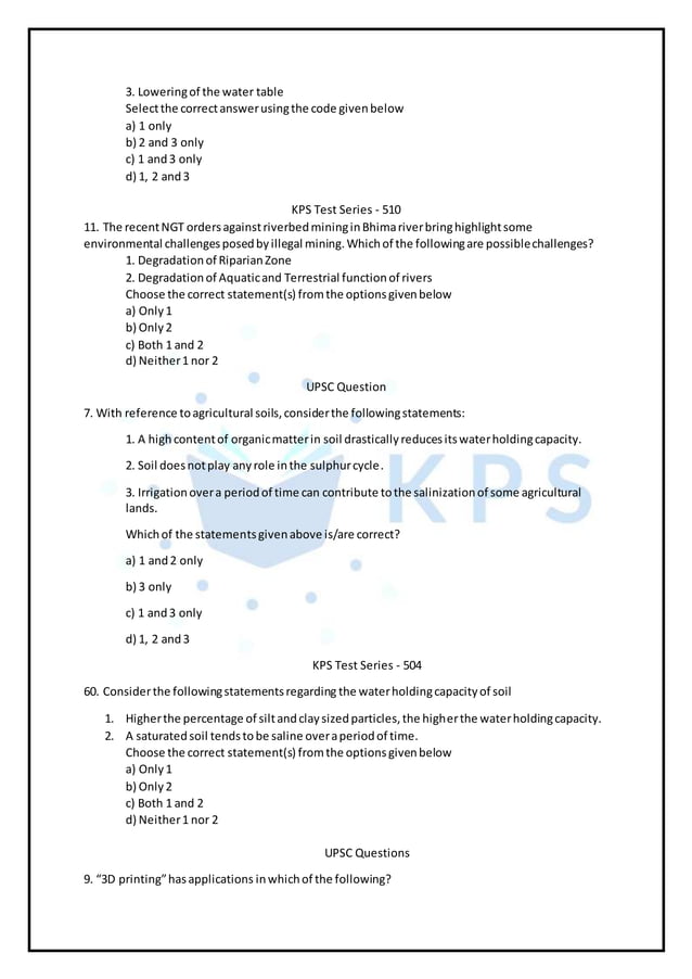 Upsc repeated questions | PDF