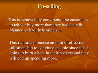 Up Selling-Restaurants | PPT