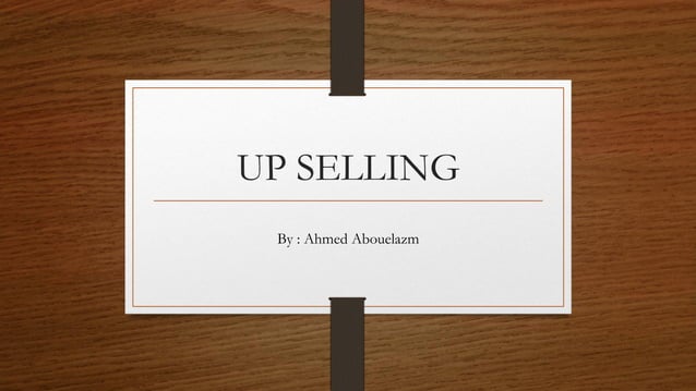 Upselling | PDF
