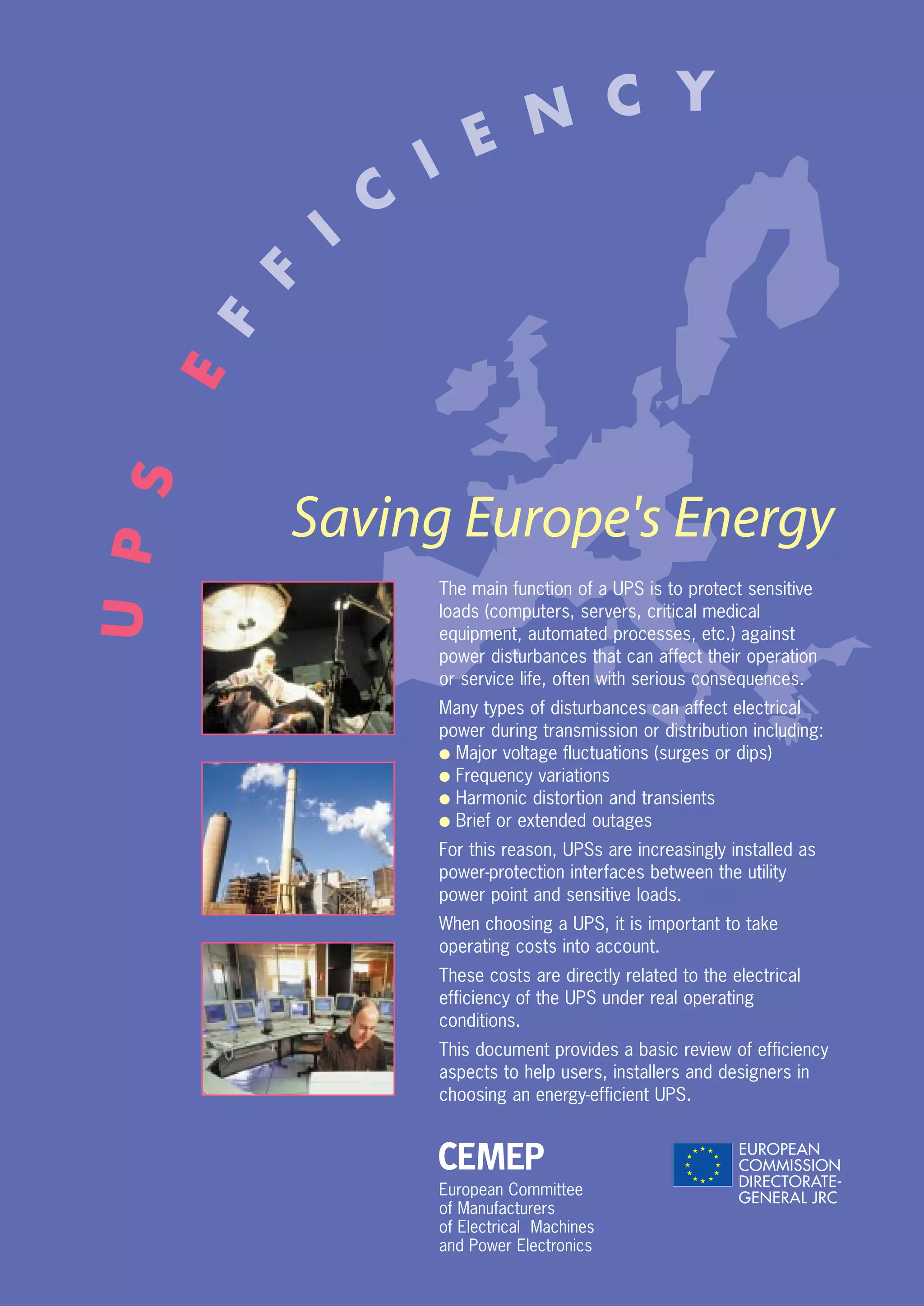 UPS efficiency CEMEP 2005 | PDF