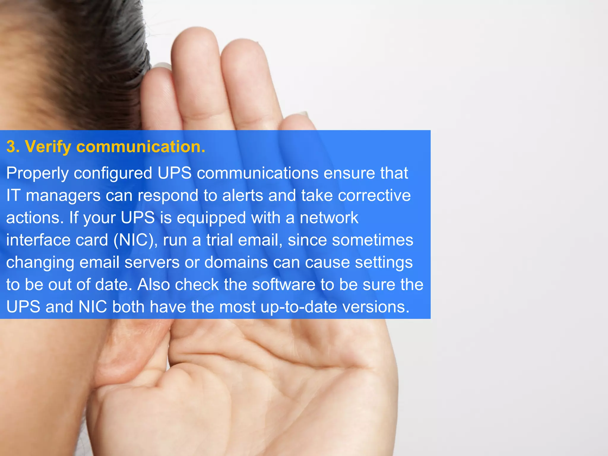 UPS battery backup health checklist | PPT | Business | Business and Finance