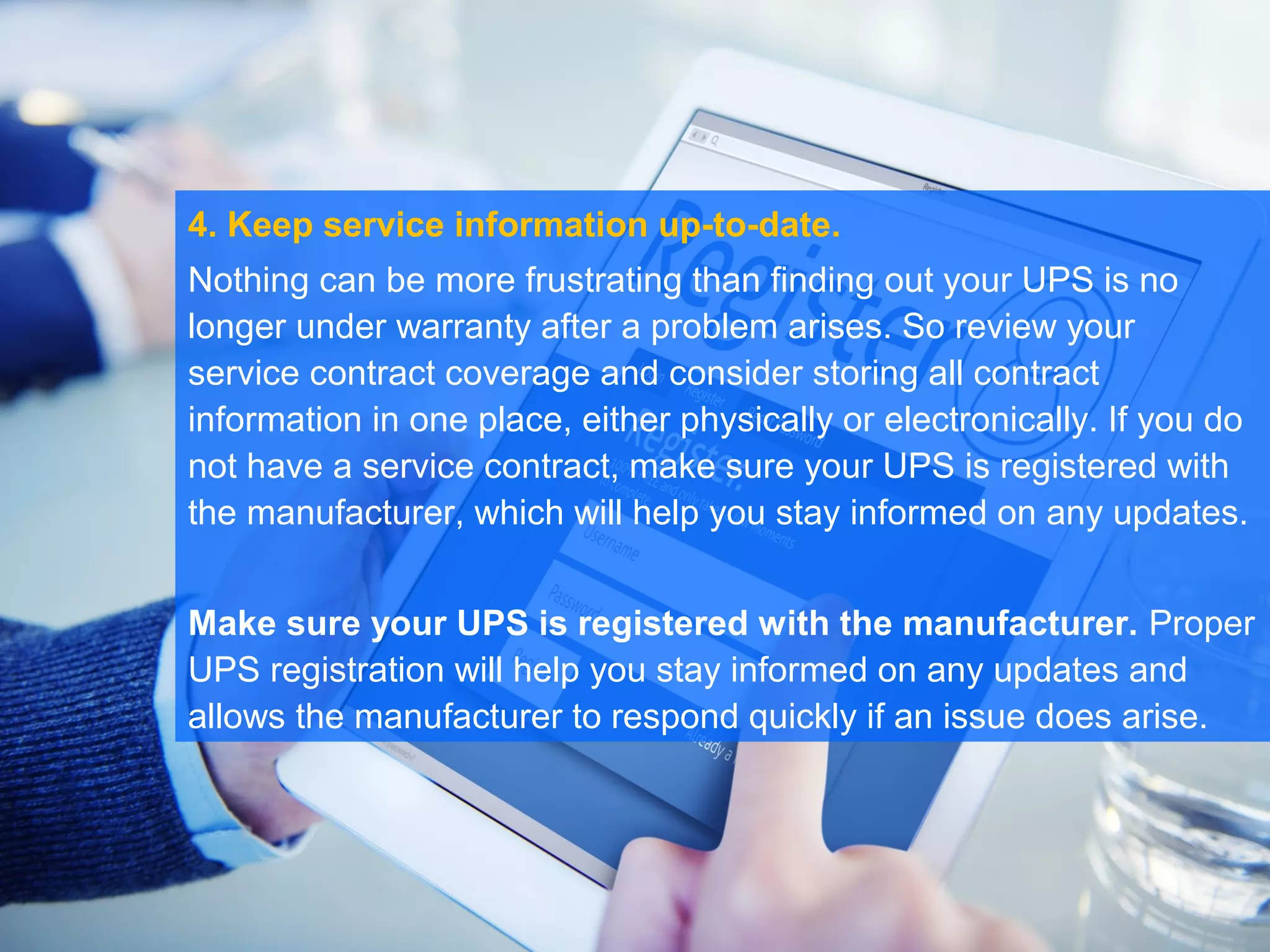 UPS battery backup health checklist | PPT | Business | Business and Finance