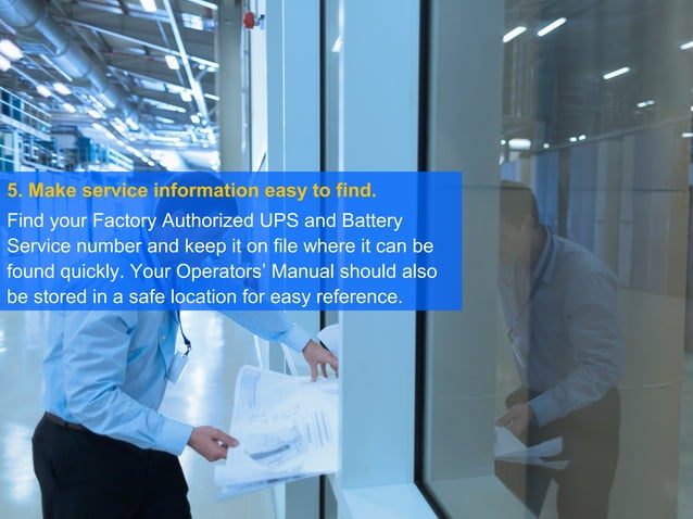 UPS battery backup health checklist | PPT | Business | Business and Finance