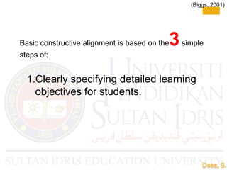 UPSI constructive alignment management 2014 | PPTX
