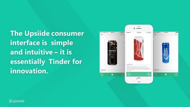 Sales deck design for mobile app Upsiide | PDF
